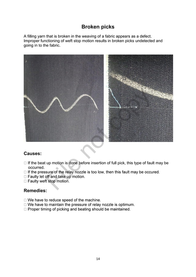 textile fabric defects | PDF | Needlework | Arts and Crafts