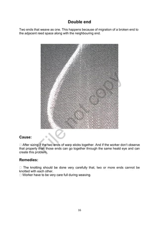 textile fabric defects | PDF