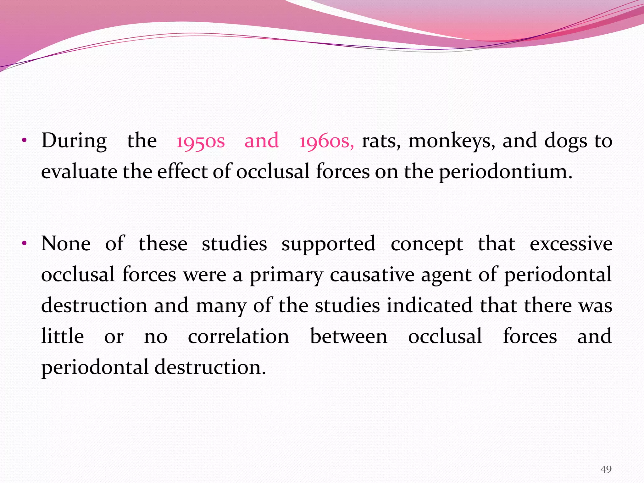 TRAUMA FROM OCCLUSION | PPTX