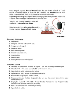 3 CORRECTIONS to Michael Faraday's Electric Magnetic Rotation Apparatus ...