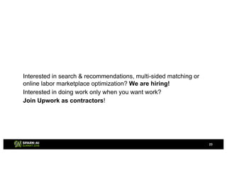 How to Rebuild an End-to-End ML Pipeline with Databricks and Upwork with Thanh Tran | PDF