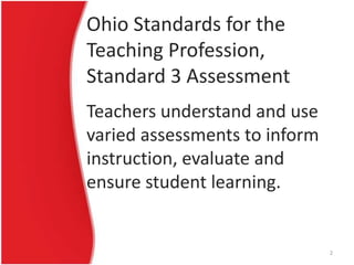 Standard 3: Assessment | PPTX