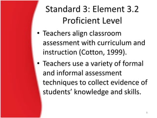 Standard 3: Assessment | PPTX