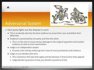 3 The Court System | PPTX | Law