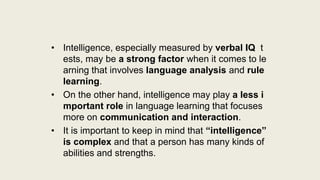 Second Language Acquisition | PPT