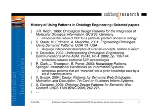 The Loreley Of Ontology Design Patterns | PPT