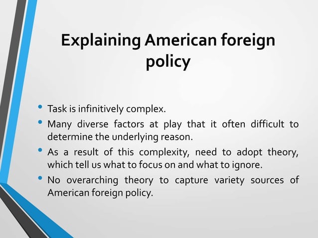Theories of the United States Foreign Policy.ppt