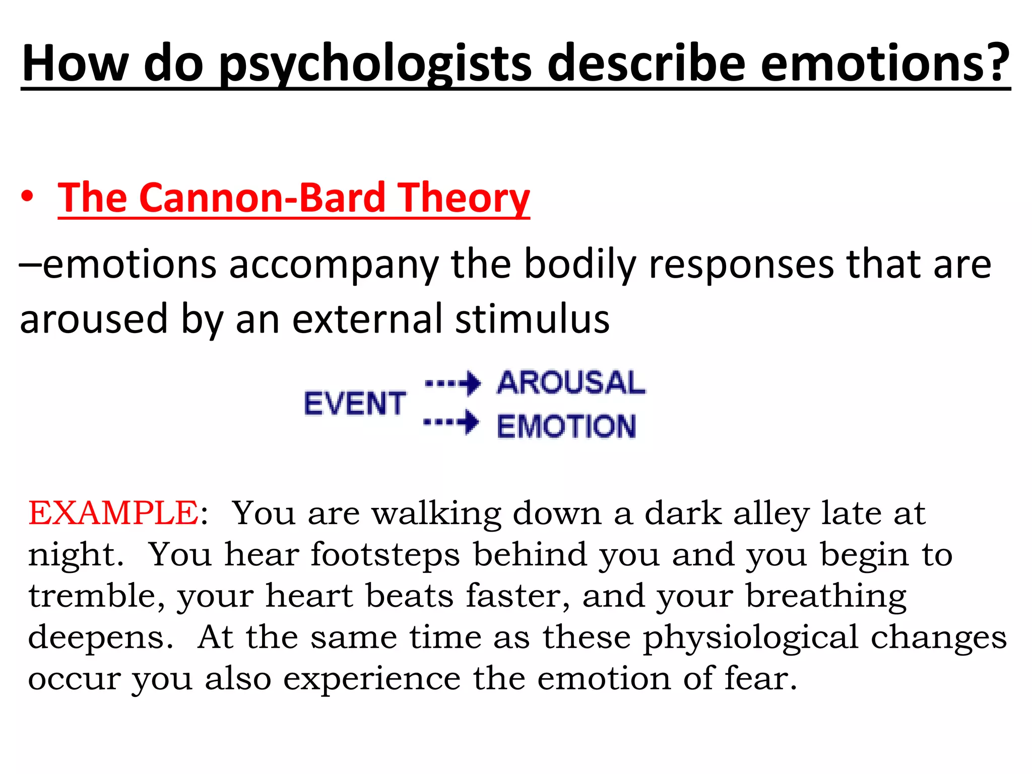 3 Emotional Theories | PPTX