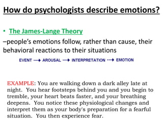 3 Emotional Theories | PPTX