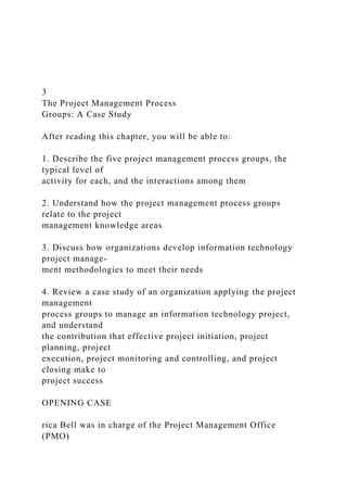3The Project Management ProcessGroups A Case StudyAft.docx