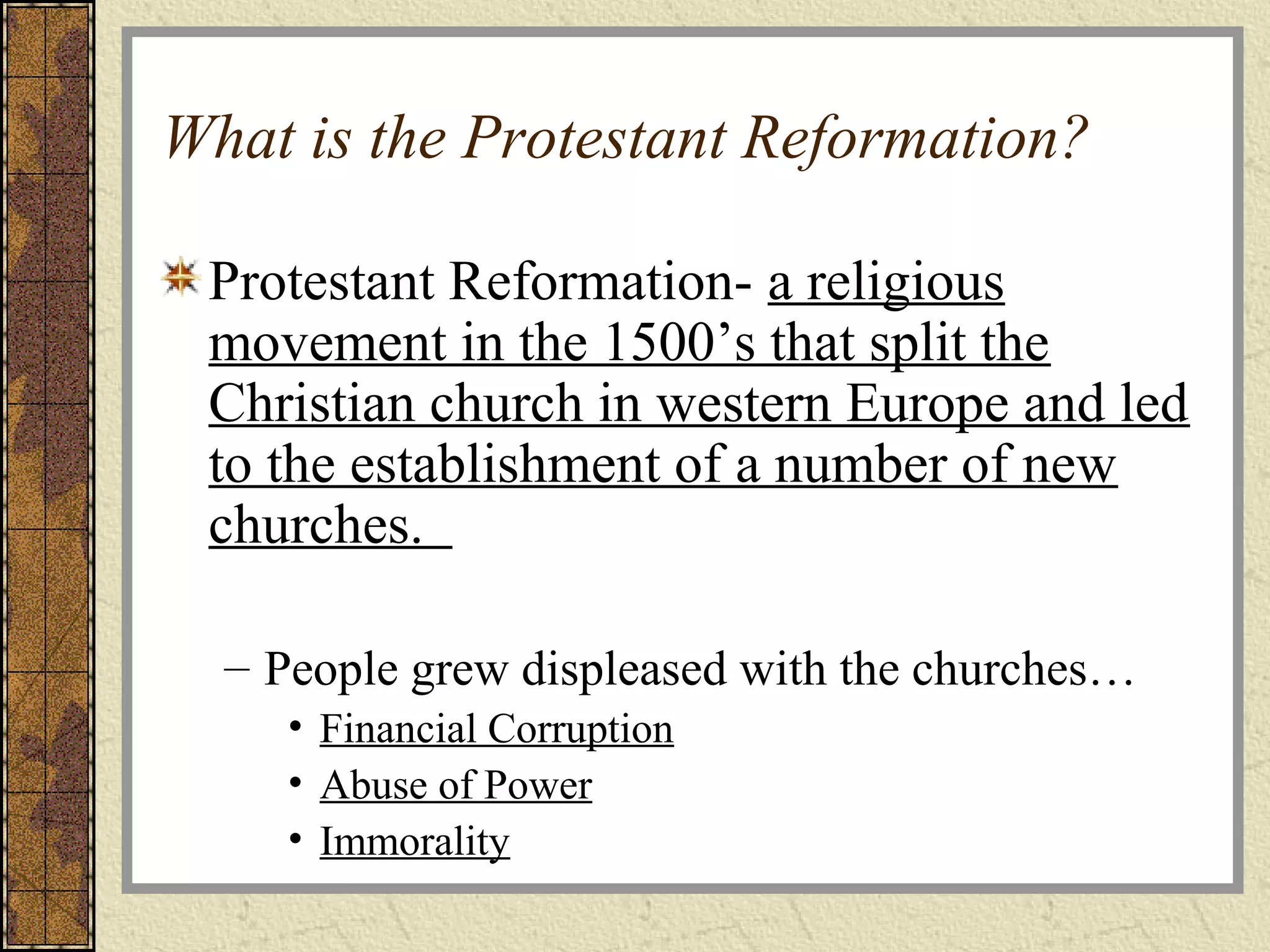 The Protestant Reformation | PPT
