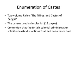 3 The Raj - Caste and the British | PPTX