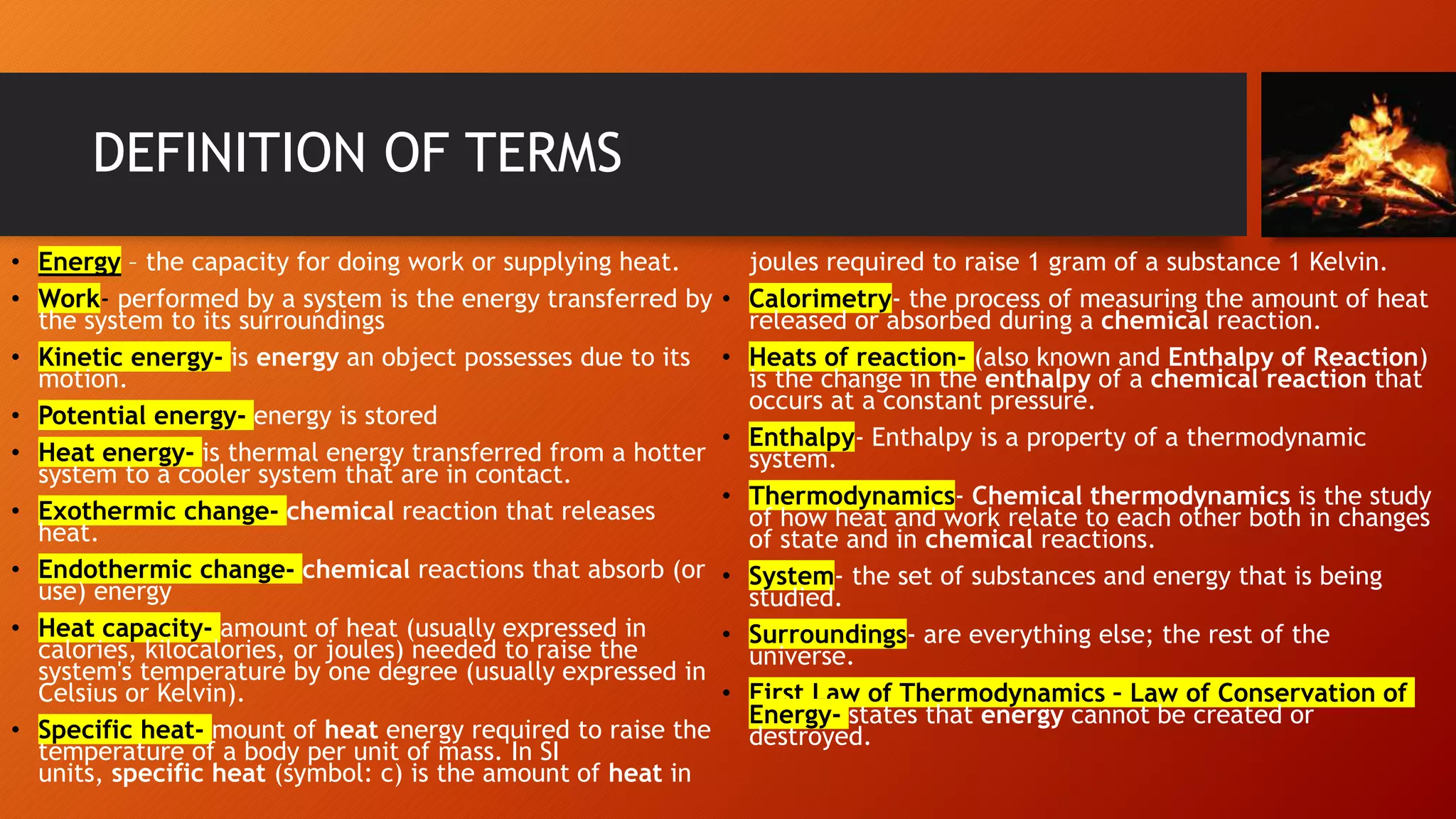Thermochemistry | PPTX