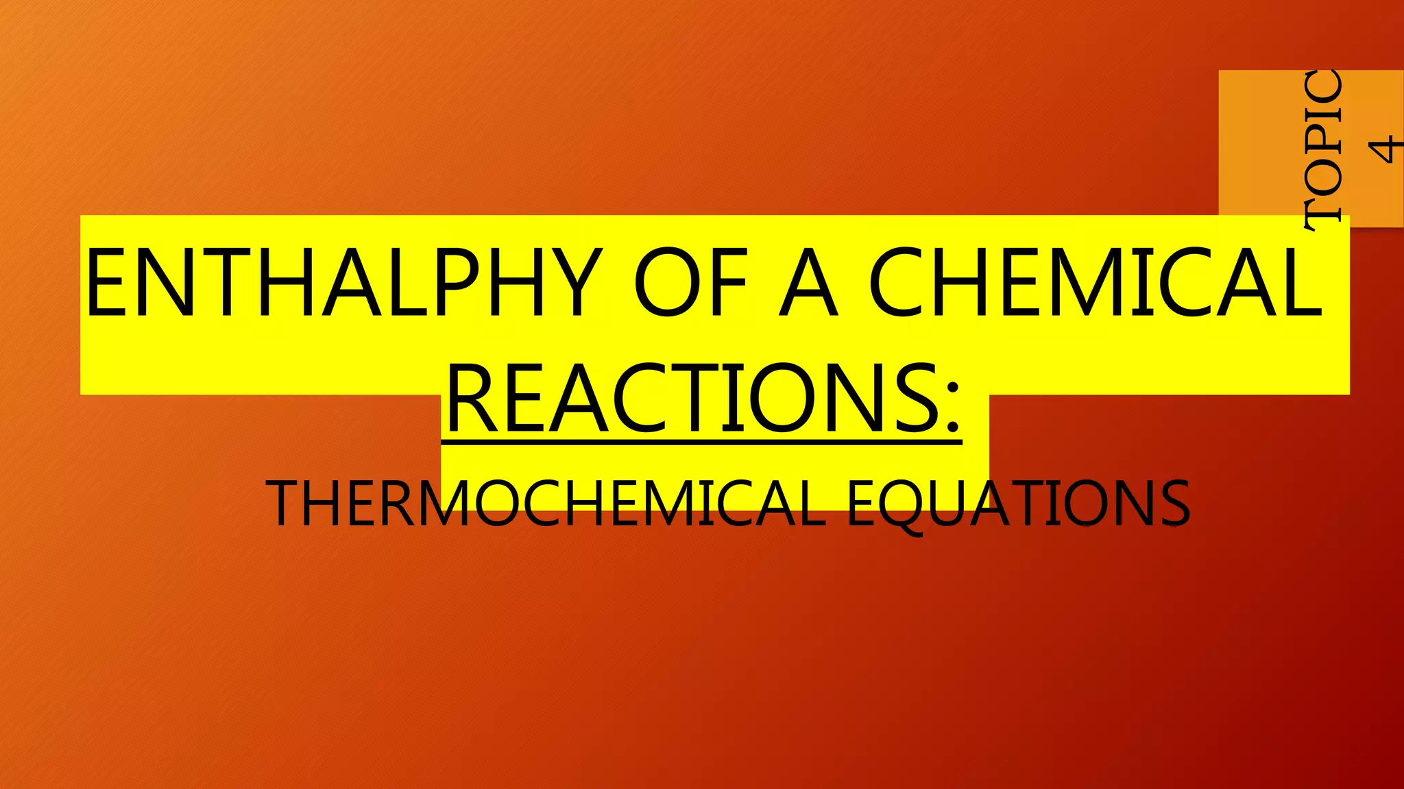Thermochemistry | PPTX