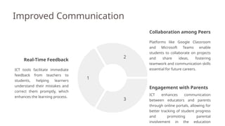 Information Communication Technology in Education | PPTX