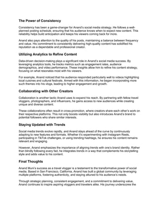 The Role of Social Media in Growing a Travel Vlogging Brand by Anand Muni.docx