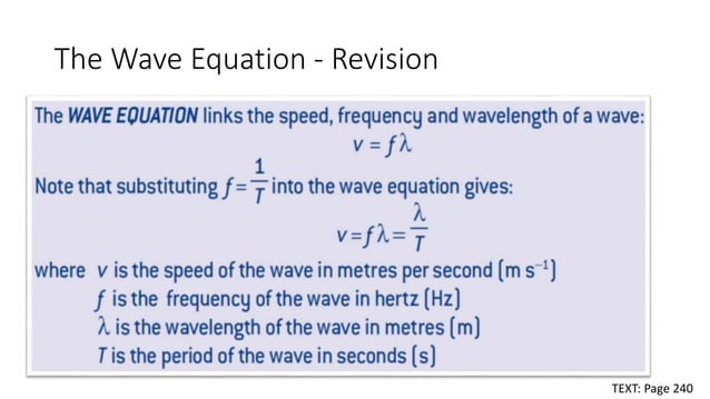 3 the wave equation superposition diffraction (7.3) | PPT