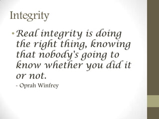 3 things i stand for | PPTX