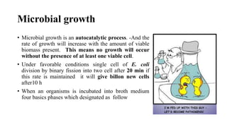 3 third lecture Microbial growth | PPTX