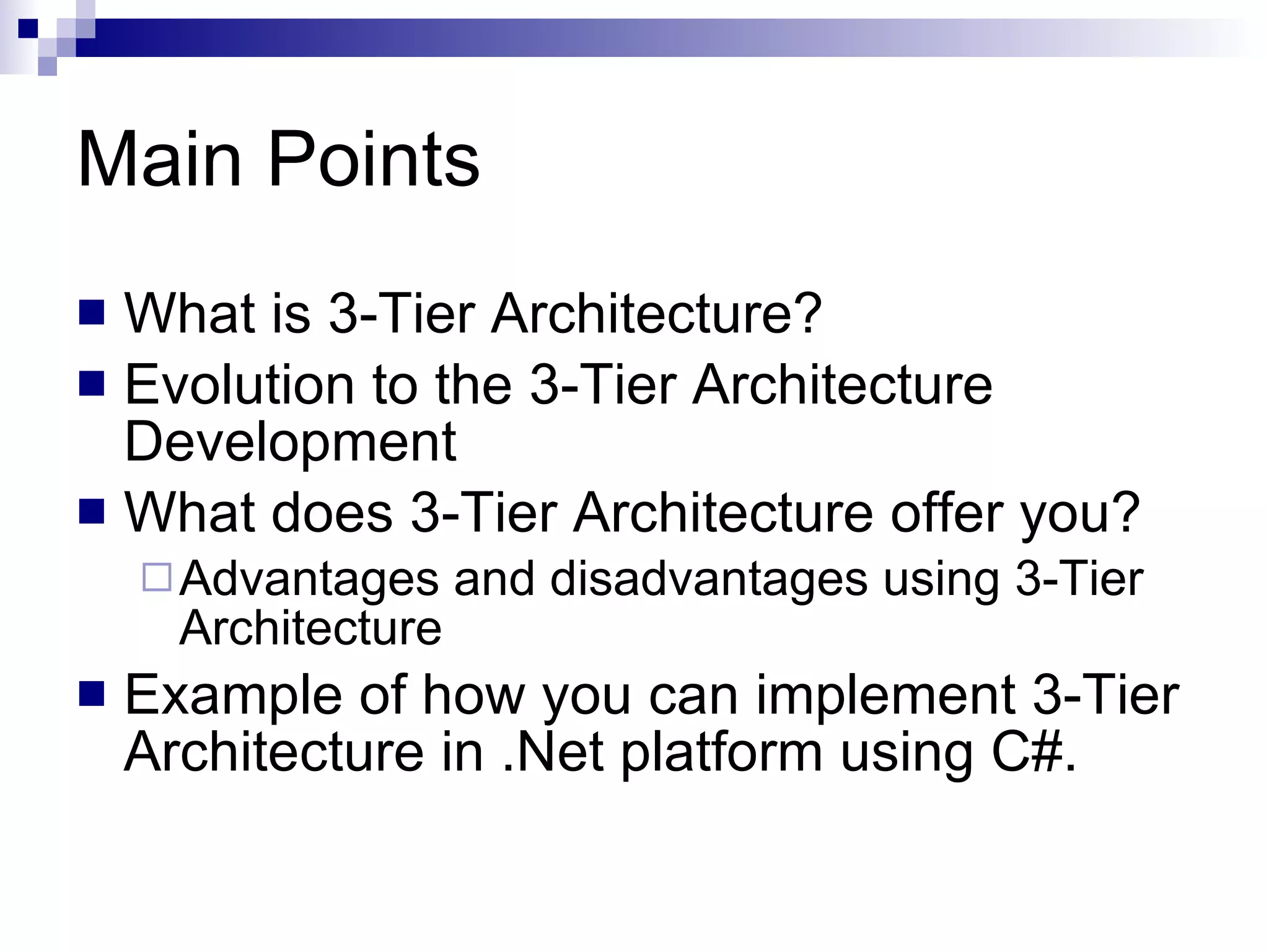3 Tier Architecture | PPT
