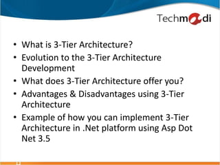 3 tier structure asp dot net | PPT
