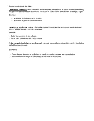 3 TIPOS DE MEMORIA Y UN EJEMPLO DE CADA UNA.docx