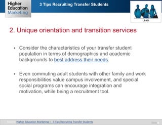3 tips for recruiting transfer students | PPT