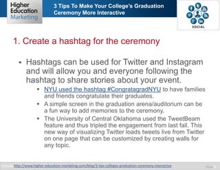 3 tips to make your college’s graduation ceremony more interactive | PPT