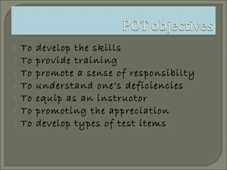 Training Methodology handouts | PPT