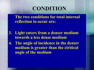 3 Total Internal Reflection | PPT