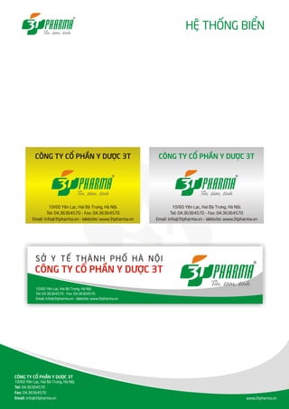 3T Pharma - Thiết kế logo và bộ nhận diện thương hiệu | PDF