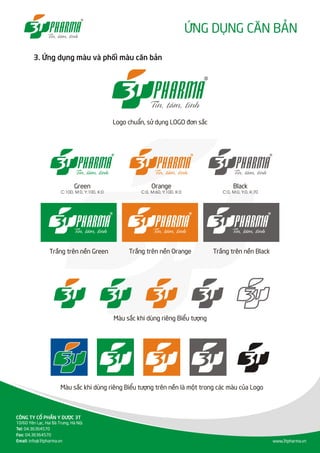 3T Pharma - Thiết kế logo và bộ nhận diện thương hiệu | PDF