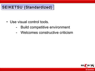 5S Training and Effective 5S Pratices | PPT