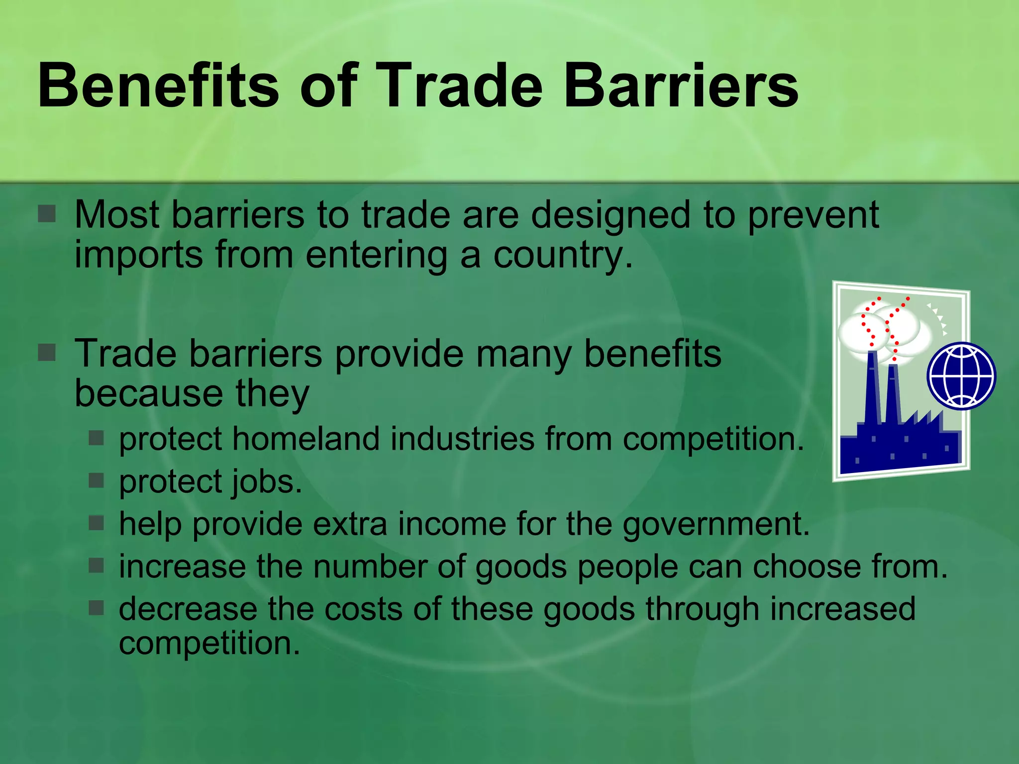 3 Trade Barriers | PPT