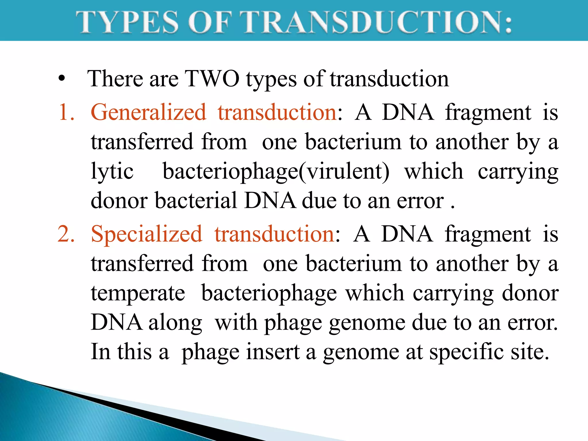 Transduction | PPTX
