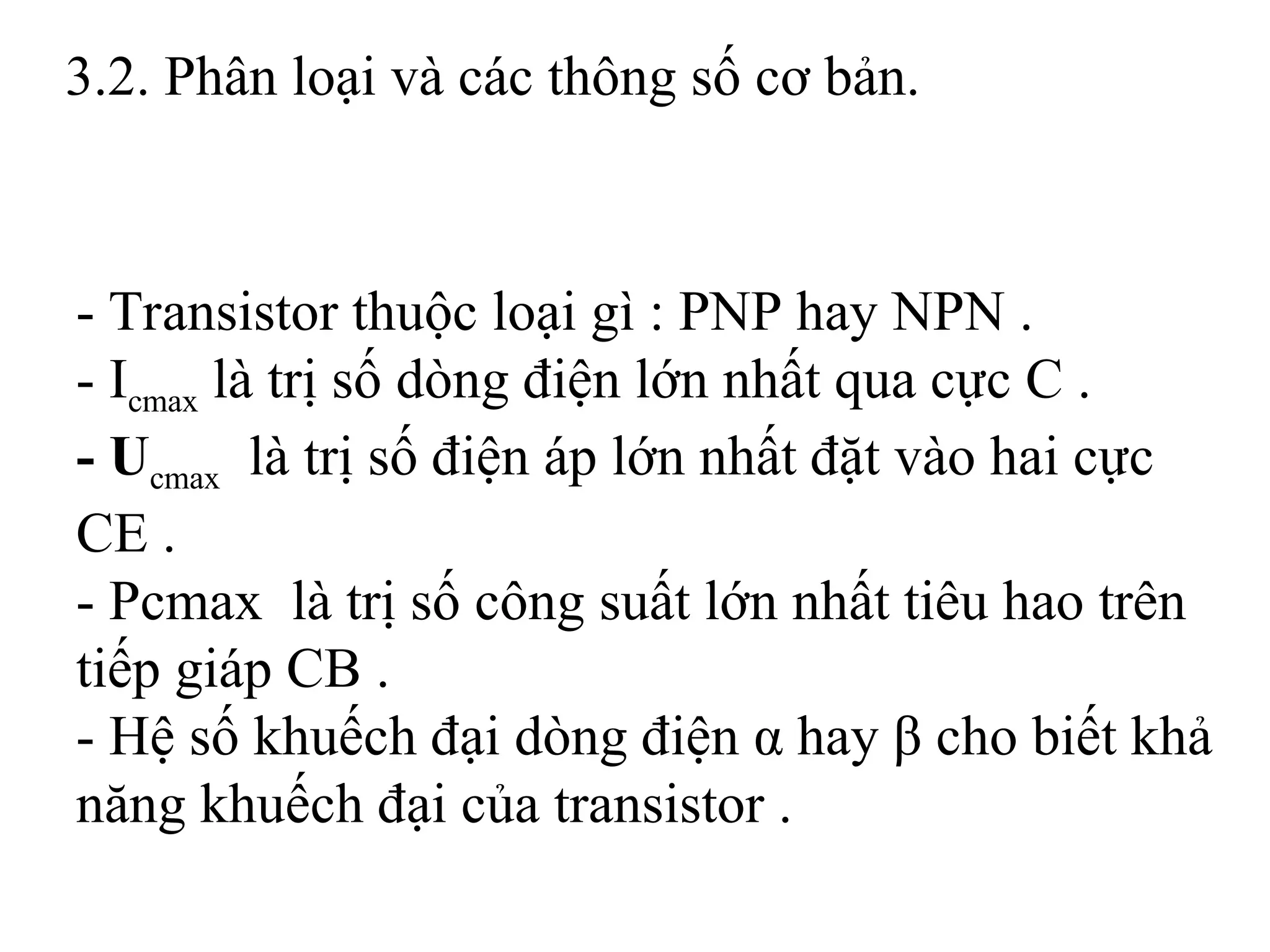 3 TRANSISTOR CONG NGHE LUONG CUC (BJT)DCN.ppt