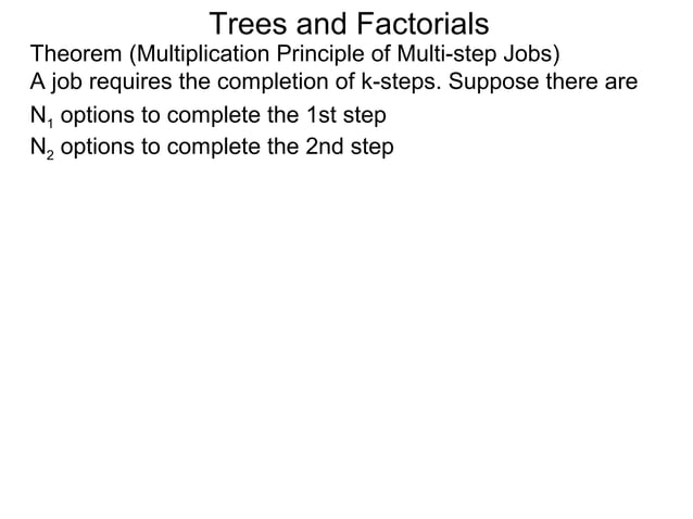 73 trees and factorials | PPT
