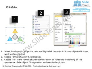 3 triangle concepts arranged in circular manner charts and diagrams ...