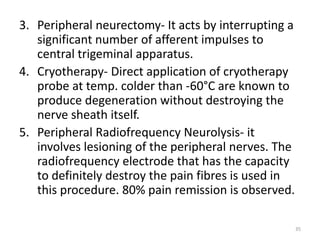 3) trigeminal neuralgia | PPTX