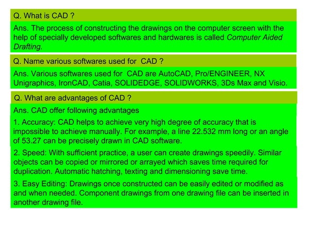 CAD - ENGINEERING DRAWING - RGPV,BHOPAL | PPT