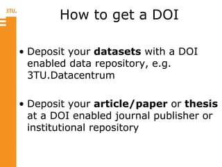 [4.1] Data Citation and DOI's - Research Data Management - part of PhD ...