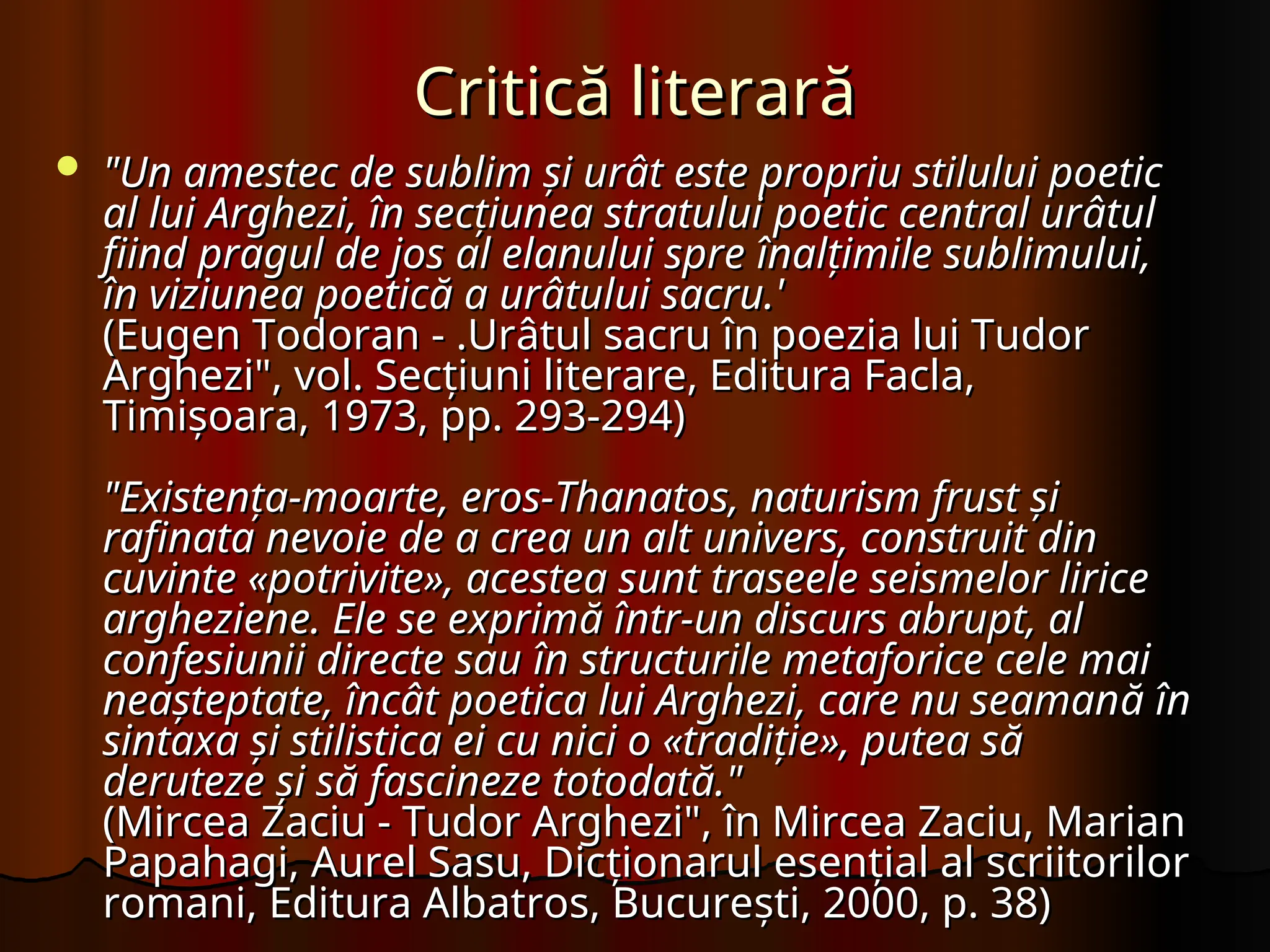 Tudor Arghezi biografie literara. Monografie.ppt
