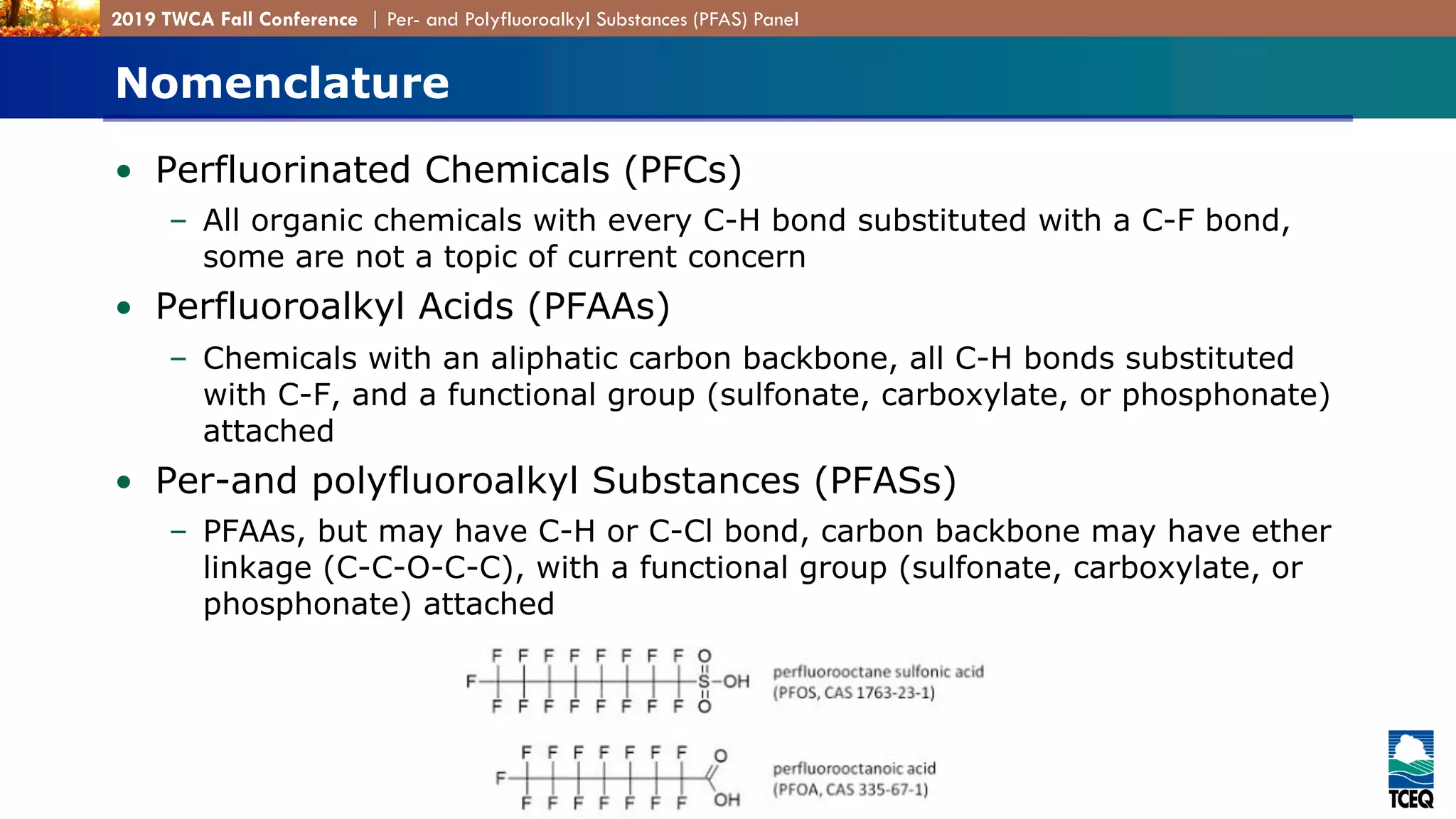 Per- and Polyfluoroalkyl Substances (PFAS) Panel - Michael Honeycutt, Amber Batson, and Jeff ...