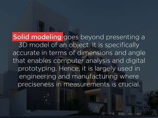 3 types of 3d modeling | PPT