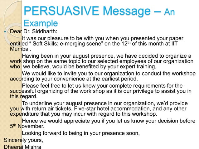 Types of business messages | PPTX