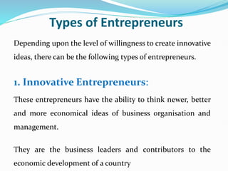 3 Types of Entrepreneurs, Enterpreneurship-3.pptx