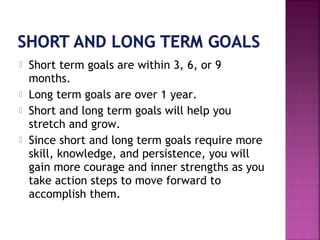 3 types of goals | PPT