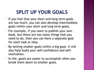 3 types of goals | PPT