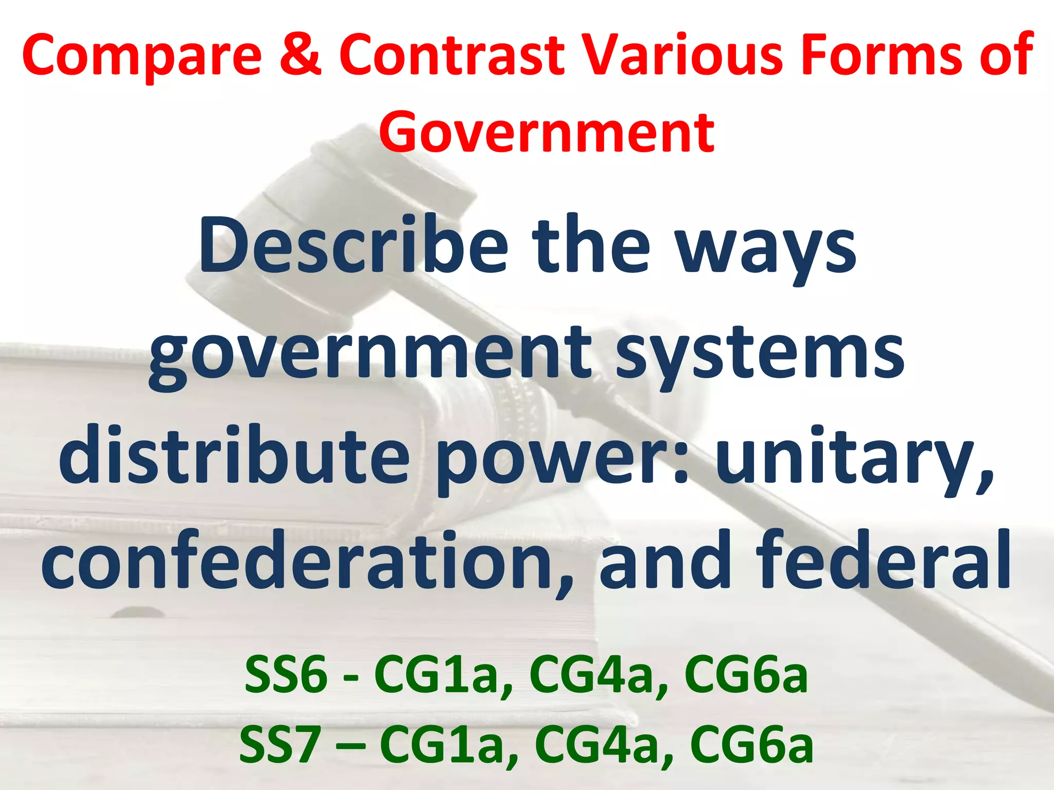 3 Types of Government -- Compare & Contrast -- simple grade 6 & 7 ss.ppt