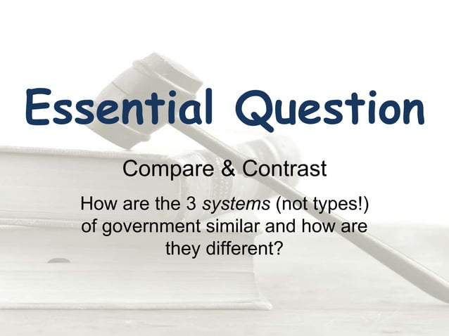 3 Types of Government -- Compare & Contrast -- simple grade 6 & 7 ss.ppt